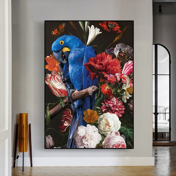 Tableau Nature Perroquet Bleu – Ma jolie toile